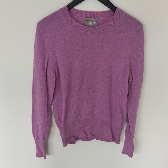 J. Crew | Sweaters | J Crew Lavender Cashmere Crew Neck Sweater | Poshmark